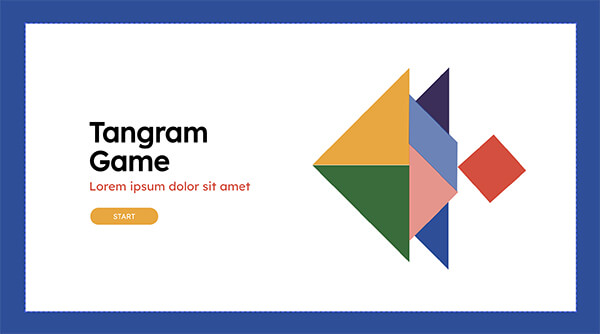 Jeu de tangram | Modèles Genially